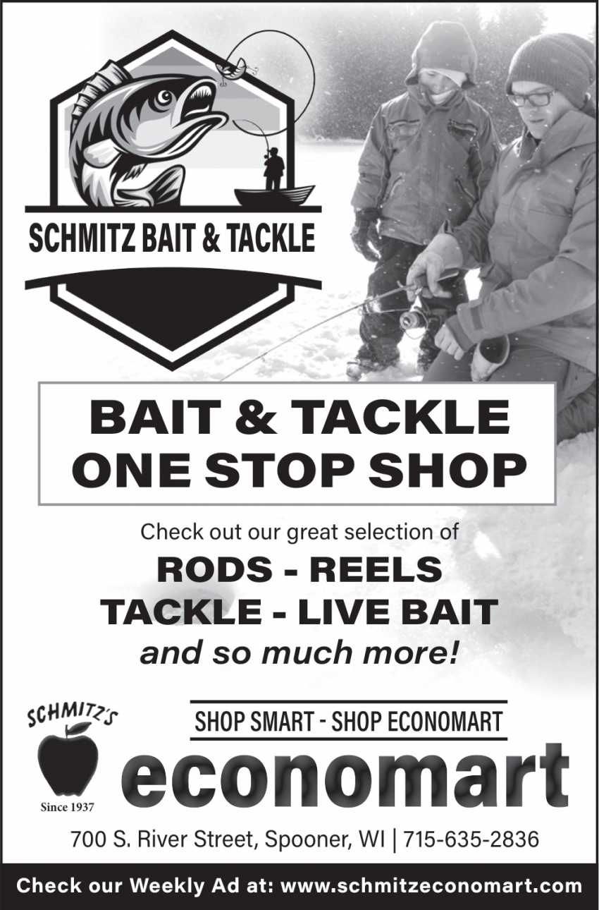 Bait & Tackle, Schmitz's Economart, Spooner, WI