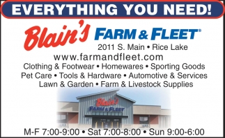 Blain S Farm And Fleet Rice Lake